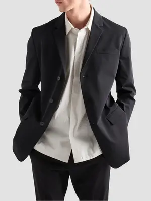 Prada Single-breasted Stretch Technical Fabric Jacket
