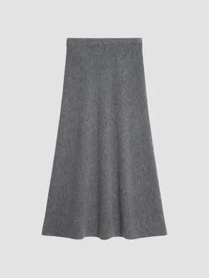 THEORY Flare Midi Skirt