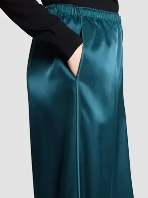 Theory Satin Relaxed Wide-leg Pants