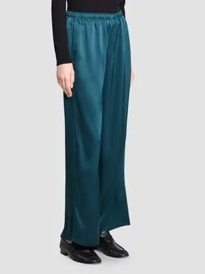 Theory Satin Relaxed Wide-leg Pants