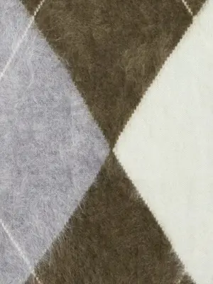 Theory Brushed Argyle Sweater