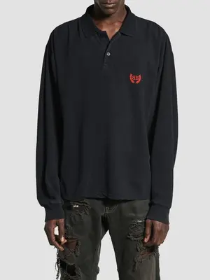 Balenciaga Laurel Classic Long Sleeve Regular Polo Shirt