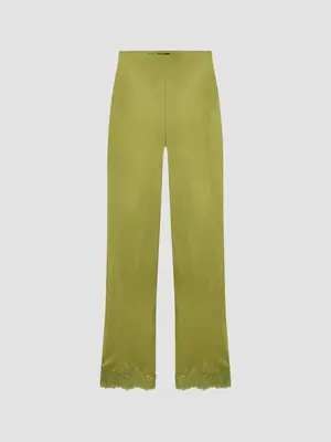Rails Silvi Satin & Lace Straight-leg Pants