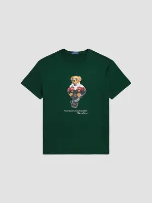 Polo Ralph Lauren Racing Bear Cotton Crewneck T-shirt