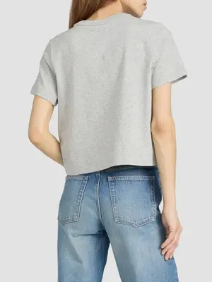 FRAME The Heather Boxy Crewneck T-shirt