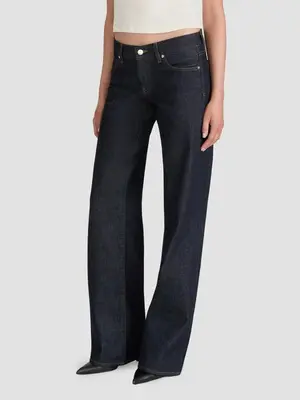FRAME The Gray Low-rise Flared-leg Jeans