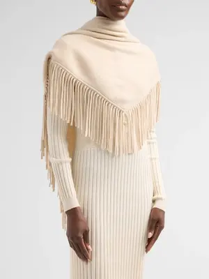 Guest In Residence The Fringe Wild Rag Wool-cashmere Scarf