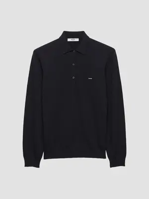 Prada PRADA Wool Polo Sweater Black