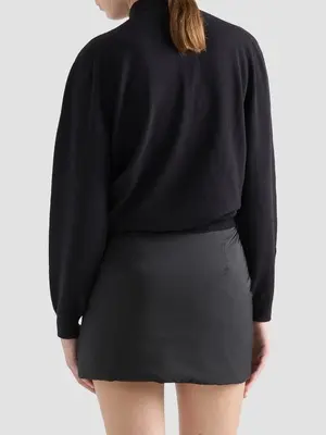 Prada Wool Polo Sweater - Black