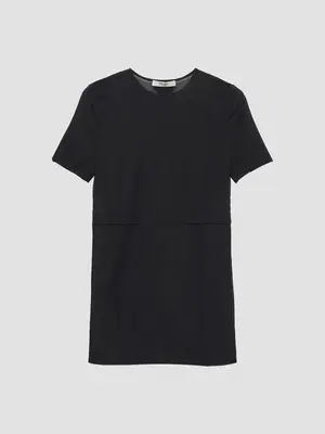 Prada Stretch Silk Chiffon Top - Black