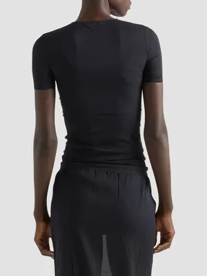Prada Stretch Silk Chiffon Top