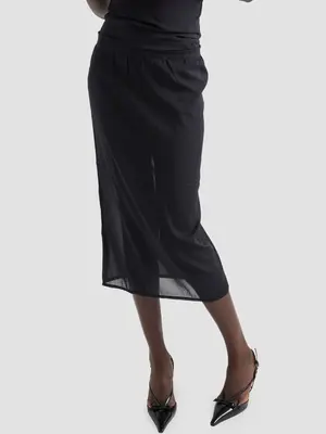 Prada Stretch Silk Chiffon Slip