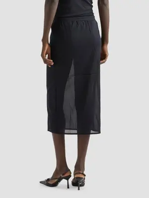 Prada Stretch Silk Chiffon Slip