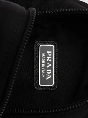 Prada Re-nylon And Saffiano Leather Pouch
