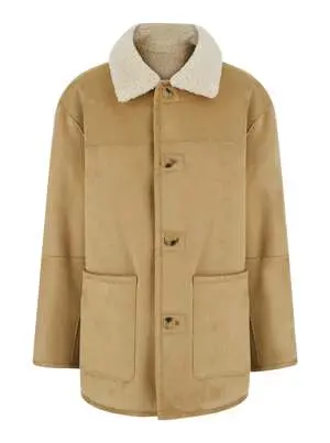 DUNST Half-length Synthetic Fur Jacket With Zip Front