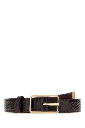 Carven Chocolate Leather Belt