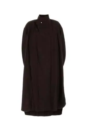 Carven Wool Blend & Mohair Sheath Dress - Brown