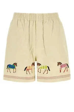 FOUND Cotton Bermuda Shorts - Yellow