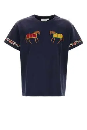 FOUND Oversize Cotton T-shirt - Blue