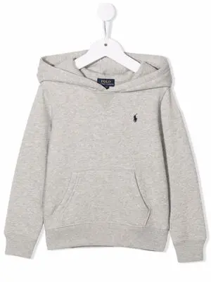 Ralph Lauren Classic Mini Hoodie With Ribbed Detailing And Pouch Pocket