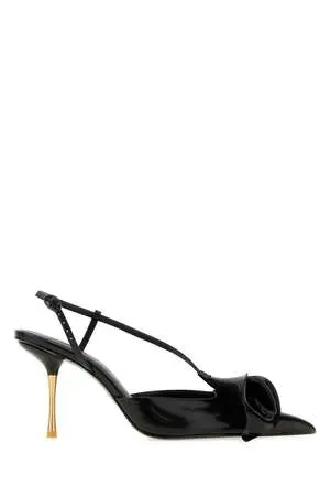 Cult Gaia Leather Calla Pumps - Black