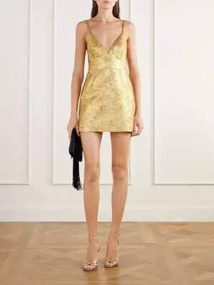 Dolce & Gabbana Brocade Mini Dress - Fuchsia
