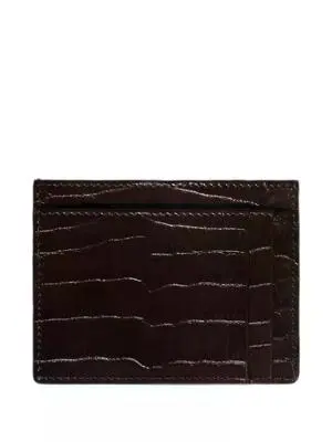 Miu Miu Crocodile Embossed Calfskin Card Holder