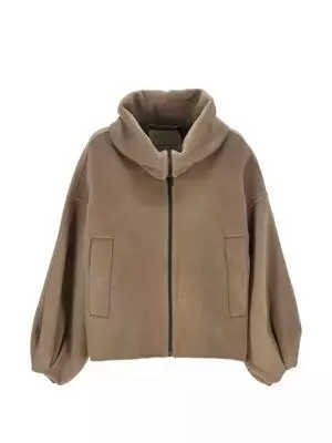 EMMA E GAIA Drop-shoulder Jacket - Brown