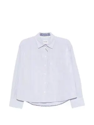 Fil Noir Striped Patch-pocket Shirt - Blue