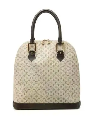 LOUIS VUITTON 2001 Monogram Mini Lin Alma Haut Handbag - Brown
