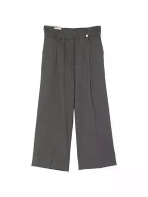MY MYTHS Elasticated Cropped Trousers - Grey