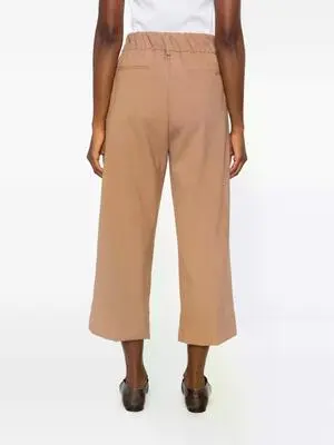 MY MYTHS Elasticated-waistband Cropped Trousers