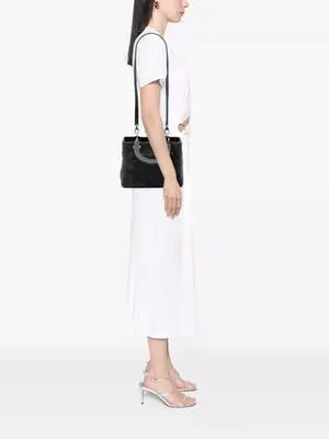 Dior 2011 Medium Lambskin Cannage Lady Satchel