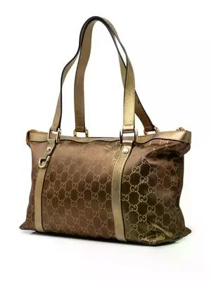 Gucci 2000-2015 Gg Nylon Abbey D Ring Tote Bag
