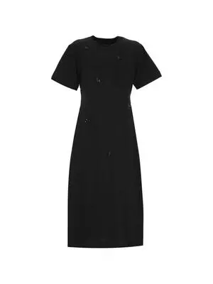 Simone Rocha Embellished Midi Dress - Black