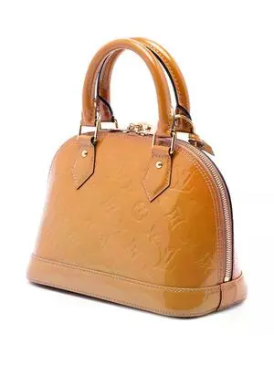 LOUIS VUITTON 2010-2020 Monogram Vernis Alma Bb Satchel