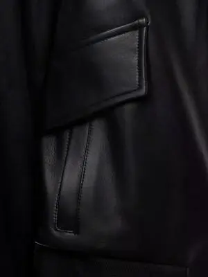 GIULIANO GALIANO Morris Leather-panelled Bomber Jacket