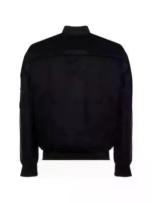 GIULIANO GALIANO Morris Leather-panelled Bomber Jacket - Black