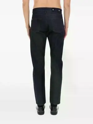 Stone Island J100005 Logo-patch Raw-denim Jeans