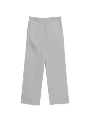 Liviana Conti Pressed-crease Pocket Trousers - Grey