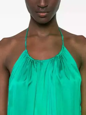 SIMONA CORSELLINI Halterneck Backless Maxi Dress