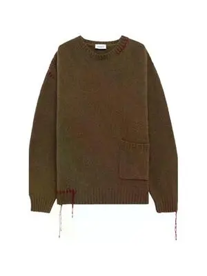 AMISH SUPPLIES Whipstitch-detail Sweater - Brown