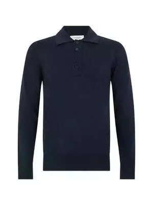 PAOLO PECORA Wool Polo Shirt - Blue