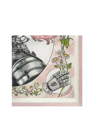 Burberry Knight Travels Silk Scarf