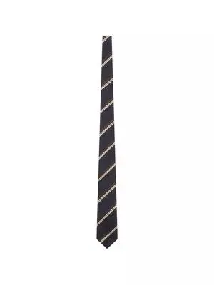 PERSONALITY Striped Tie - Black