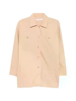 SIMONA CORSELLINI Button-up Patch-pocket Shirt - Neutrals
