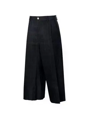 Sibel Saral Windowpane-check Cropped Trousers