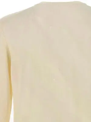 DIKTAT Ribbed-trim Wool Sweater - Neutrals