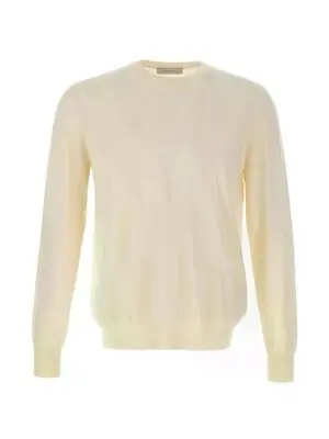 DIKTAT Ribbed-trim Wool Sweater - Neutrals