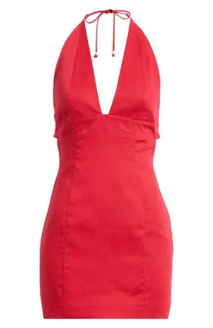 HELLO MOLLY Wardrobe Priority Halter Minidress